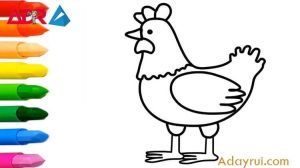 Vẽ Con Gà Đơn Giản Với Nhiều Ý Tưởng - ADAYRUI