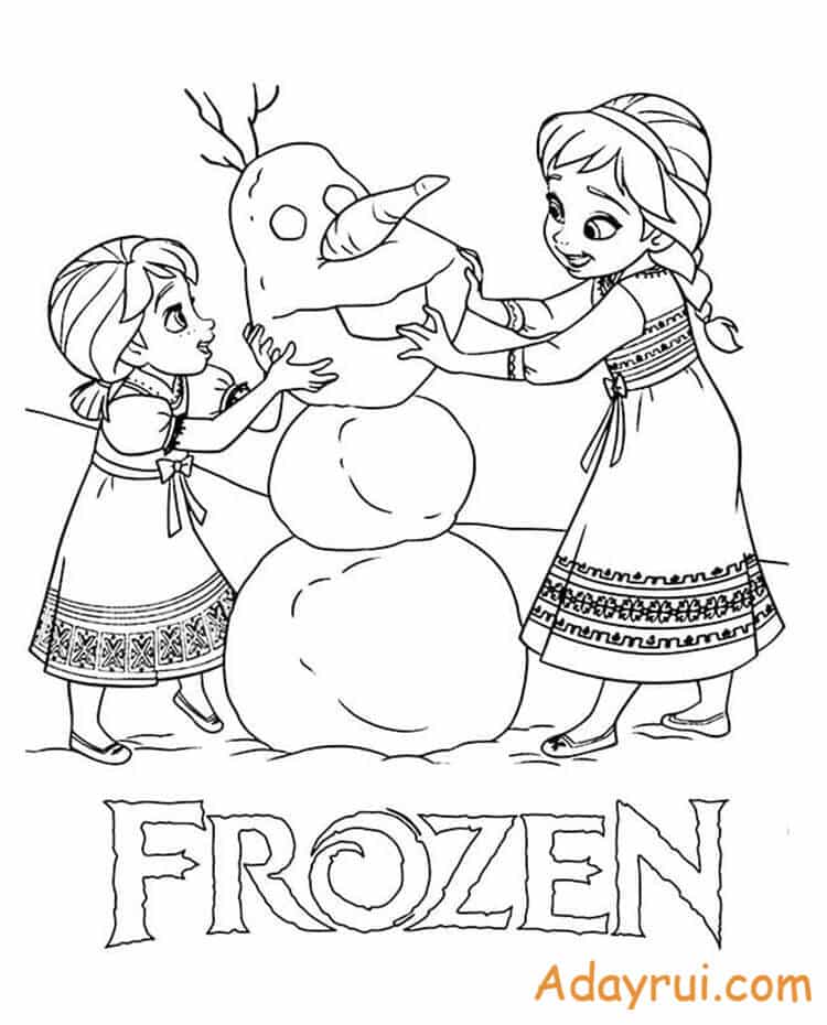 Tranh Tô Màu Công Chúa Elsa Có 102 Dành Cho Bé - ADAYRUI
