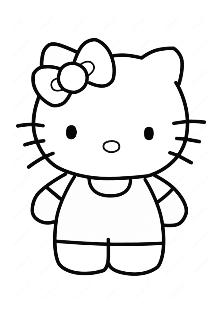 99+Tranh tô màu Hello Kitty cực đáng yêu dành cho bé - ADAYRUI